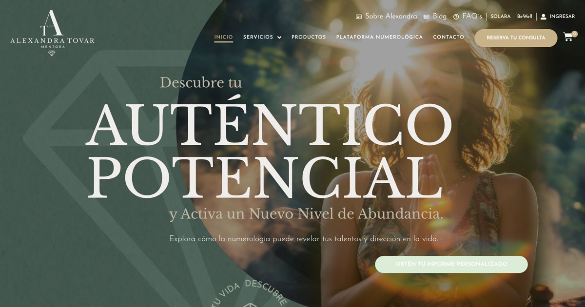 Alexandra Tovar - Guía Espiritual y Mentoría Personal